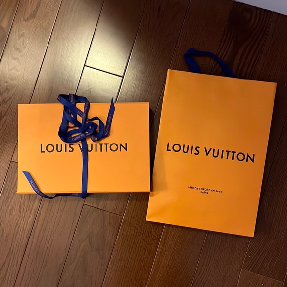 Louis Vuitton | Other | Lv Box Ribbon Tissue Paper And Bag | Poshmark